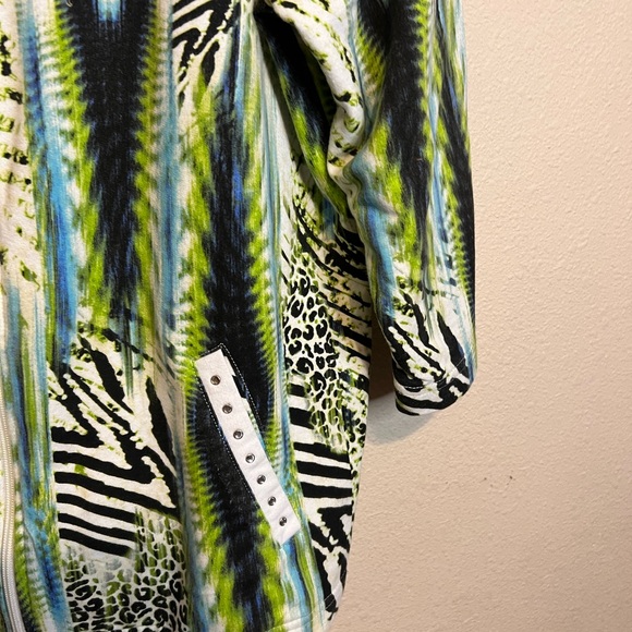 Onque Casuals | Jackets & Coats | Onque Casuals Multicolor Patterned ...